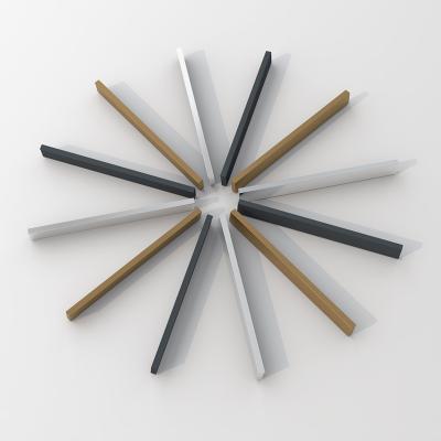 China Aluminum Furniture Hardware Handle 250mm Door Push Pull Handle for sale