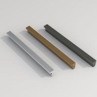 China Chrome Furniture Hardware Handle Aluminum Profile Wardrobe Cabinet Handle for sale