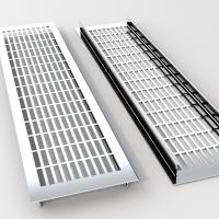 China 3D Model Door Aluminium Air Vent Grilles Corrosion Resistance for sale
