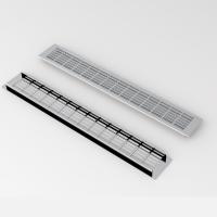 China Aluminum Air Ventilation Hole Decorative Vent Cover Professional Air Ventilation Grille Matt Black for sale
