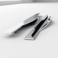 China Bedroom Furniture Hardware Handle Chrome Cabinet Drawer Flush Pull Aluminum Handle for sale