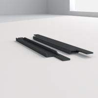 China ODM Modern Furniture Hardware Handle Silver Anodized For Cabinets Drawers for sale