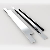 China ODM Modern Furniture Hardware Handle Silver Anodized For Cabinets Drawers for sale