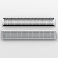 China Aluminum Alloy Rectangular Grills Cover Fresh Kitchen Air Vent Cover for sale