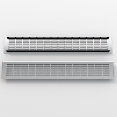 China Aluminum Alloy Rectangular Grills Cover Fresh Kitchen Air Vent Cover for sale