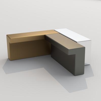 China OEM Luxury Style Kitchen Furniture Handle Single Color Silver Gold Black for sale