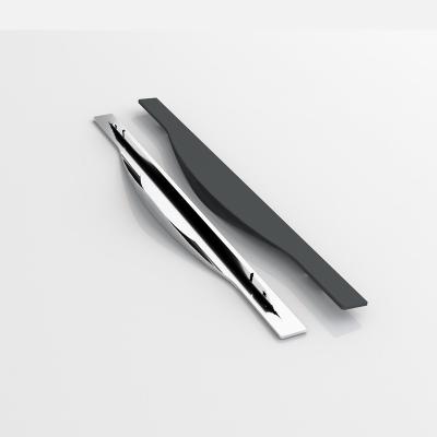China Aluminium Home Bedroom Kitchen Cabinet Handles Profile Long Wardrobe Closet Invisible for sale