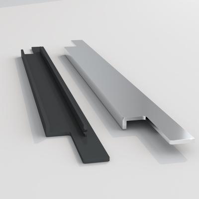 China Aluminum Kitchen Wardrobe Handle Cabinet Invisible Hidden Long Hardware Handle for sale