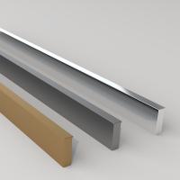 China Furniture Hardware Modern Cabinet Pulls Closet Long Aluminum Profile  Bar T Handle for sale