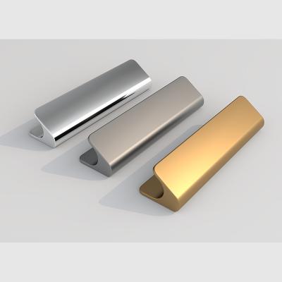 China Anodized Finish V Shaped Aluminum Handle For Home Office Decorate for sale