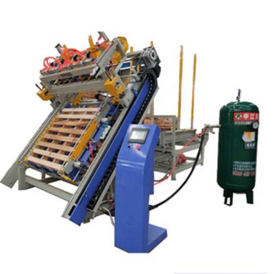 China Automatic Wood Pallet Nailing Machine AWPN-1300 with 600-1300mm Length, 800-1300mm Width and 220V/2kW Servo Motor for sale