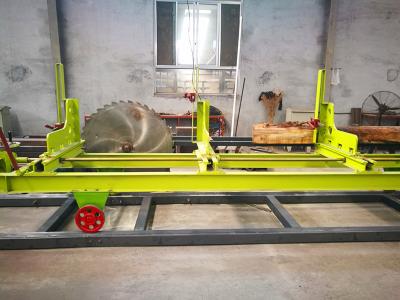 China 35HP 30KW Wood Circular Sawmill with Carriage 1.2m Blade 500mm Log Diameter for sale
