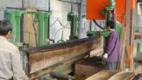 China Automatic Wood Band Saw Machine Vertical Band Sawmill CNC Log Carriage 1250mm 37kw for sale