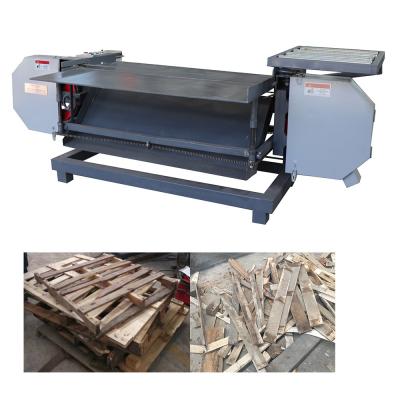 China Wood Pallet Bandsaw Dismantler Machine 1400mm Table for Nail Cutting 7.5KW for sale