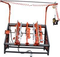 China Pneumatic Pallet Nailing Machine 800-1500mm Width Range with 440kg Weight and 8 Bar Pressure for Wood Pallet Production for sale