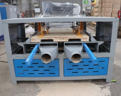 China Double Blade Pallet Notcher Machine 15kW-30kW for Wood Slot Milling, 600-1800pcs/h Production Capacity for sale