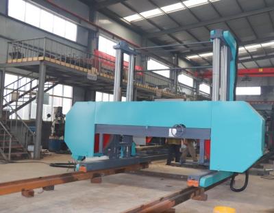 China Heavy Duty Horizontal Band Sawmill 1200mm 30kw Automatic Log Cutting Machine for sale