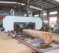 China Heavy Duty Horizontal Bandsaw Machine 100 Inch Large Hard Wood Log Cutting Band Saw for sale