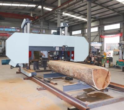 China Heavy Duty Horizontal Bandsaw Machine 100 Inch Large Hard Wood Log Cutting Band Saw for sale