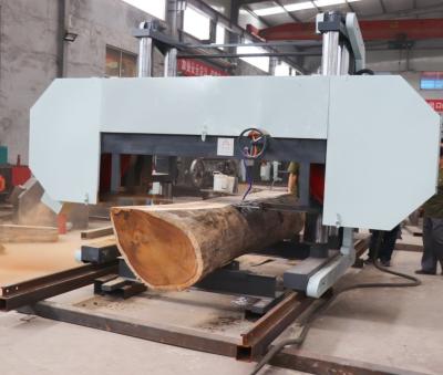 China Heavy Duty Horizontal Band Sawmill 1200mm 30kw Automatic Wood Cutting Saw Mill for Big Logs for sale