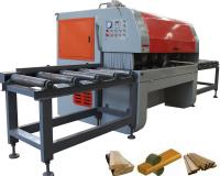 China Multi Blade Rip Saw Machine SH160-400 37kW Double Spindle for Wood Panel Cutting 400mm Width for sale