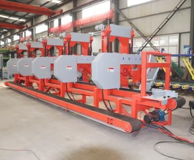 China Horizontal Multi Head Saw Machinery Log Square Wood Cutting Machine Price for sale