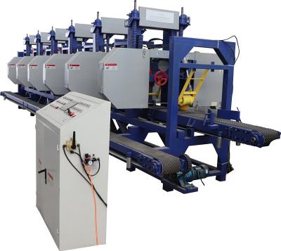 China Multi Blade Sawmill Machine 2 3 4 5 6 Heads Horizontal Resaw Bandsaw for sale
