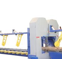 China Twin Vertical Band Sawmill Production Line 350mm 500mm Log Cutting Band Saw for sale