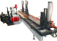 China 7.5KW Twin Blade Circular Sawmill Sliding Table Saw 400mm Max Cutting Diameter for sale