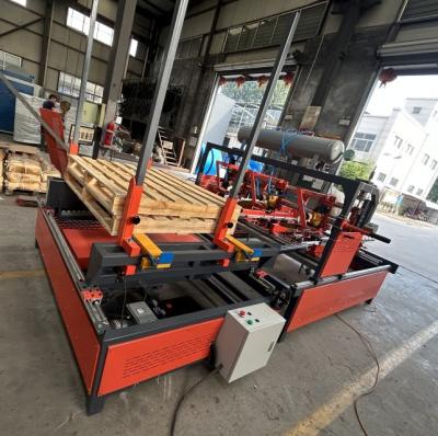 China Automatic Wood Pallet Block Nailing Machine AWPN-1500 380V 3-4 Nail Guns 1-2 Pcs Per Min for sale