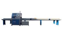 China DZ-450-6000 Automatic Wood Pallet Cut Off Saw 450mm Blade 380V 3 Phase Industrial Cross Cutting Machine for sale