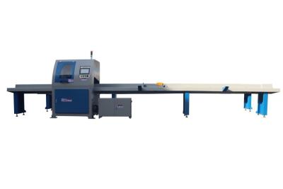 China DZ-450-6000 Automatic Wood Pallet Cut Off Saw 450mm Blade 380V 3 Phase Industrial Cross Cutting Machine for sale