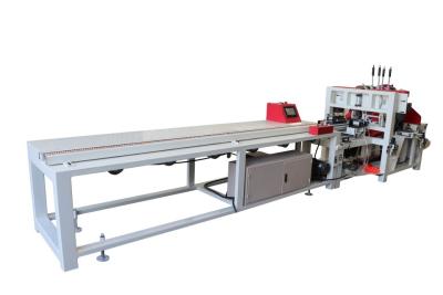 China Automatic Wood Pallet Block Cutting Machine PB200 7.5KW 380V 3 Phase 5-6m3 per Day for sale