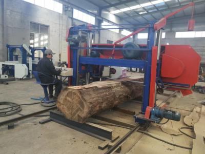 China Horizontal Band Sawmill Heavy Duty Log Saw Machine for Hard Timber 2000mm Diameter 45KW for sale