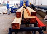China 2 Heads Vertical Band Sawmill Small Logs Wood Processing Line With Platform for sale