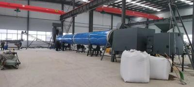 China Industrial Wood Shavings Drum Rotary Dryer 1-4 ton/h 700-800°C for sale