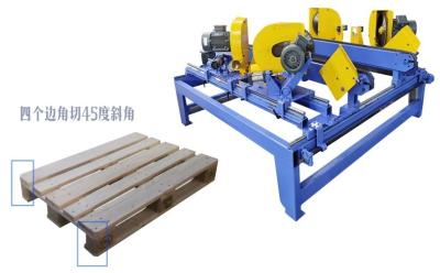 China Wood Pallet Corner Cutting Machine PQ1300-4 800-1300mm Automatic Angle Cutting for sale