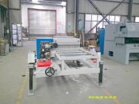 China Gas Engine Twin Blade Board Edger 600mm Width 27HP Portable Wood Saw Machine for sale