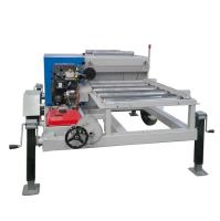 China 27HP Petrol Twin Blade Board Edger Saw Machine 600mm Width Mobile with Wheels for sale