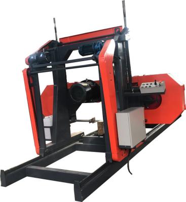 China Portable Horizontal Bandsaw Sawmill 700-1600mm Wood Cutting Machine with Inverter Feeding for sale