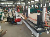China Twin Blade Circular Sliding Table Sawmill 400mm Diameter 7.5KW Motor Wood Cutting Machine for sale