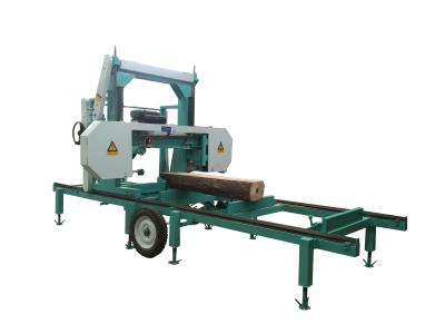 China Horizontal Log Band Saw Diesel Portable Sawmill 700mm-1600mm Diameter 22-27HP Engine for sale