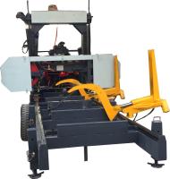 China MJ700D Horizontal Portable Band Sawmill 700mm 6500mm Diesel Engine Wood Cutting Machine for sale