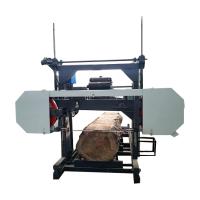 China Portable Horizontal Wood Bandsaw Sawmill CNC 700mm Cutting Diameter Electric or Diesel for sale