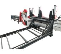 China Twin Blades Circular Sawmill with Log Carriage 400mm Diameter 7.5KW Motor for Hard Wood for sale