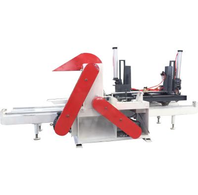 China Twin Blades Circular Sawmill 400mm Diameter 7.5KW Motor Log Carriage Wood Cutting Machine for sale