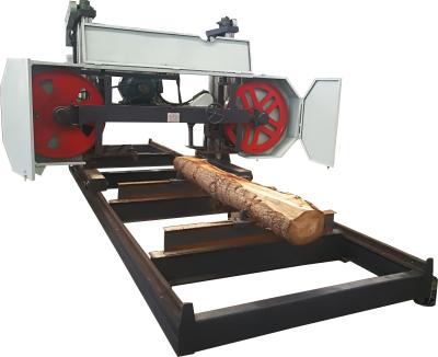 China Heavy Duty Horizontal Band Saw Machine 1200mm 22kw for Large Diameter Wood Cutting for sale
