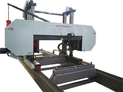 China Heavy Duty Horizontal Band Sawmill 2000mm Max Cutting Diameter 45kw Main Motor for Hardwood for sale