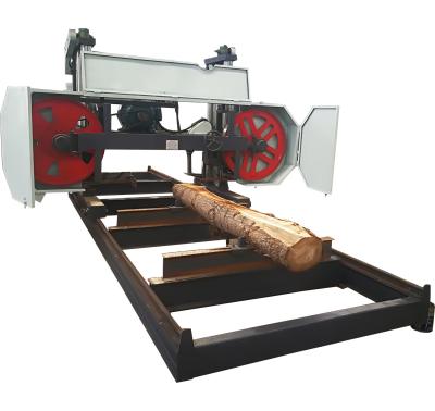 China CNC Horizontal Band Sawmill 1200mm-2500mm Heavy Duty Wood Cutting Machine for Large Logs for sale