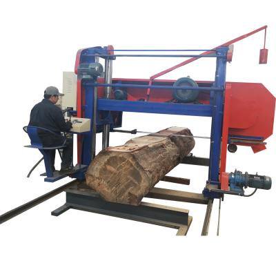 China MJ1500 Horizontal Band Sawmill - 1500mm Max Log Diameter, 37KW Motor, 6000mm Cutting Length for Large Timber Processing for sale